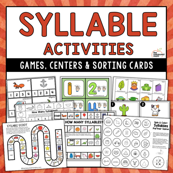 Syllable Activities - The Measured Mom