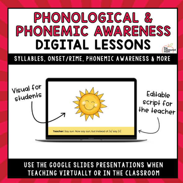 Phonological & Phonemic Awareness Teaching Slides - The Measured Mom