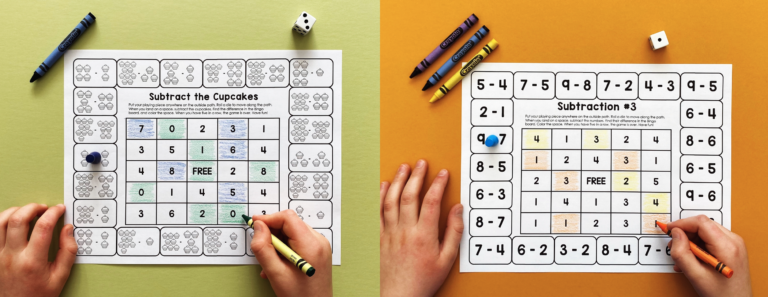 Kindergarten No-prep Math Games for the Year - The Measured Mom