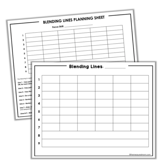 How to use blending lines - The Measured Mom