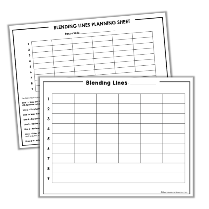 How to use blending lines - The Measured Mom