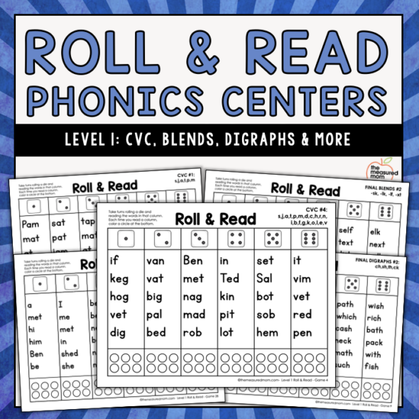 Beginning blend clip cards - The Measured Mom