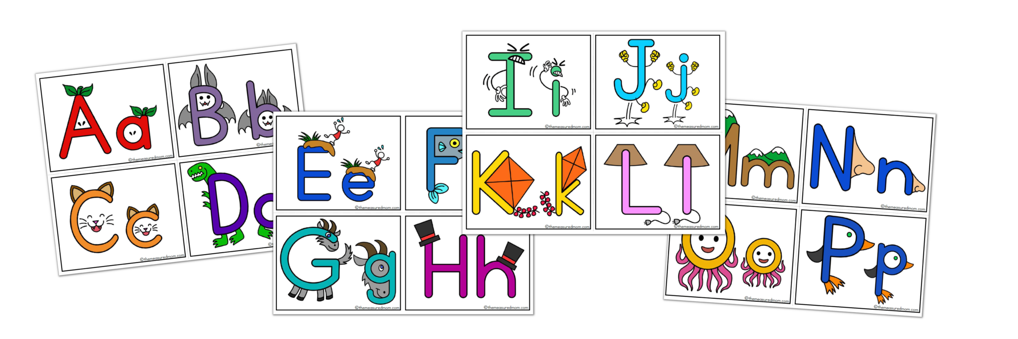Mnemonic Alphabet Flash Cards & More - The Measured Mom