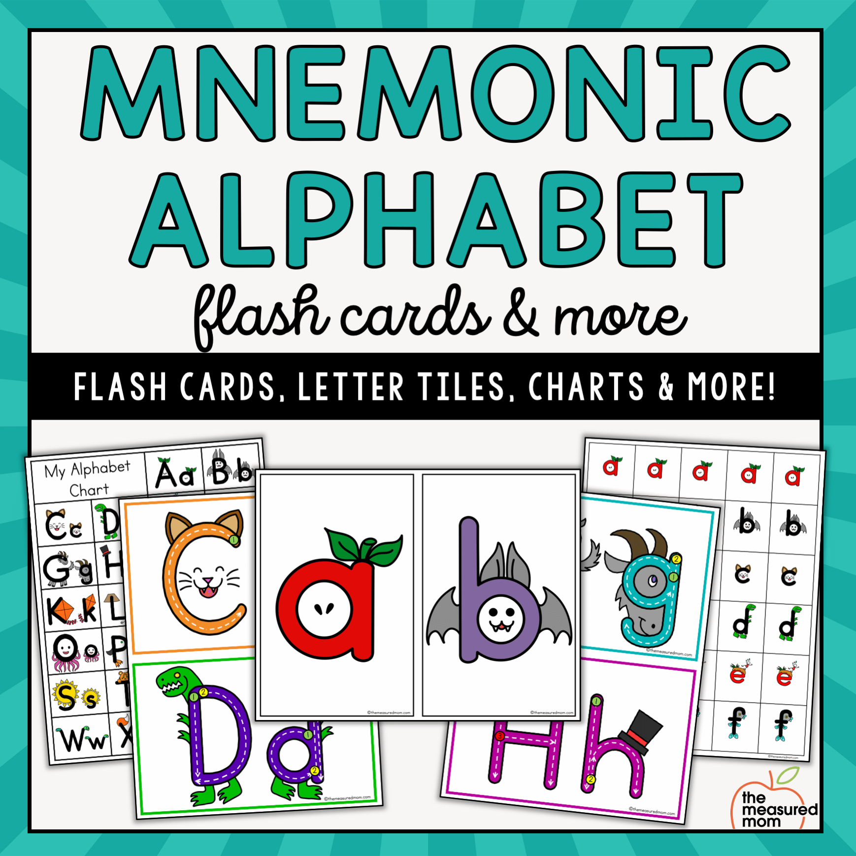 Preschool Learning Tools Alphabet Flash Cards For Preschool - 26 PC ...