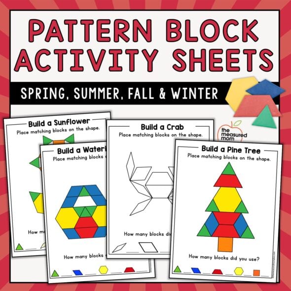 Pattern Block Activity Sheets - The Measured Mom