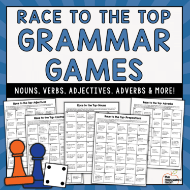 Race to the Top Grammar Games - The Measured Mom