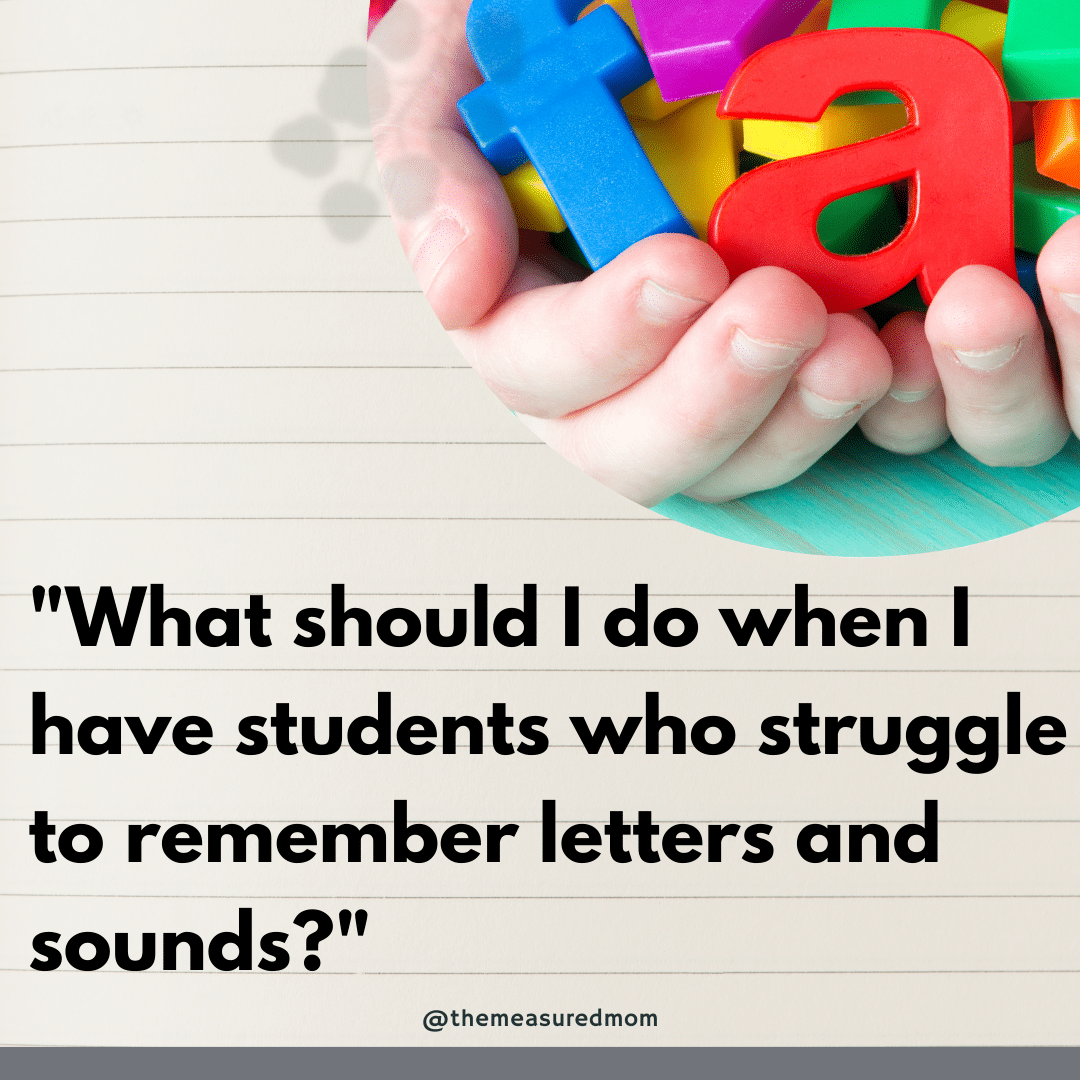 How to help students who have problems with letter recognition and ...