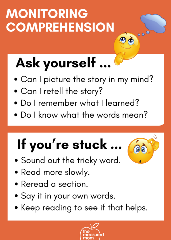 How to teach comprehension monitoring - The Measured Mom
