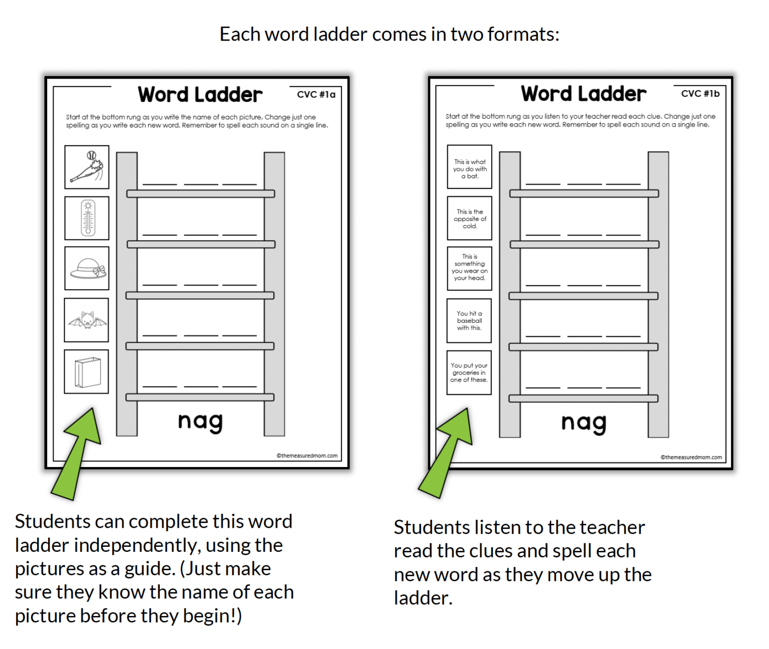 Word Ladders - The Measured Mom