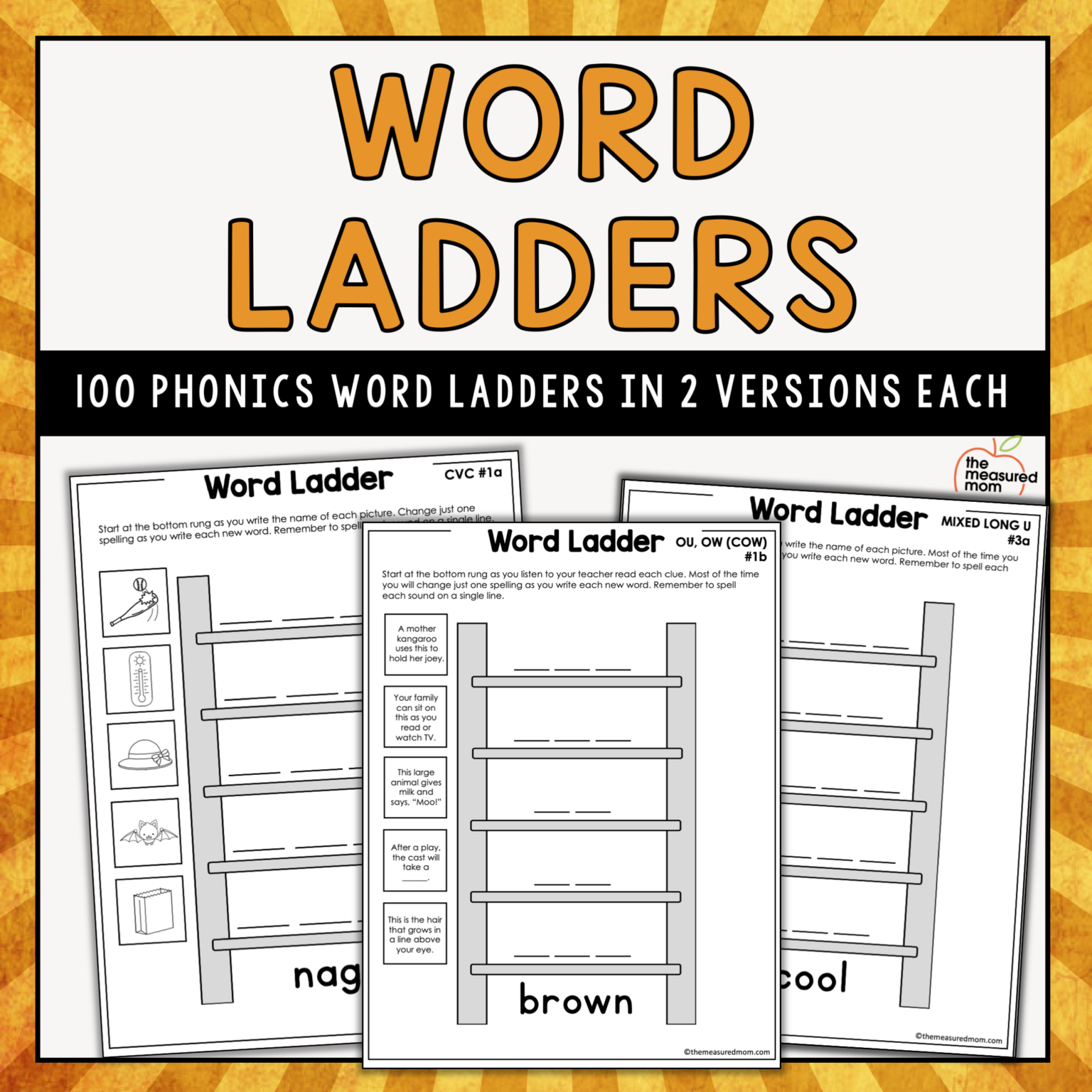 Word Ladders - The Measured Mom