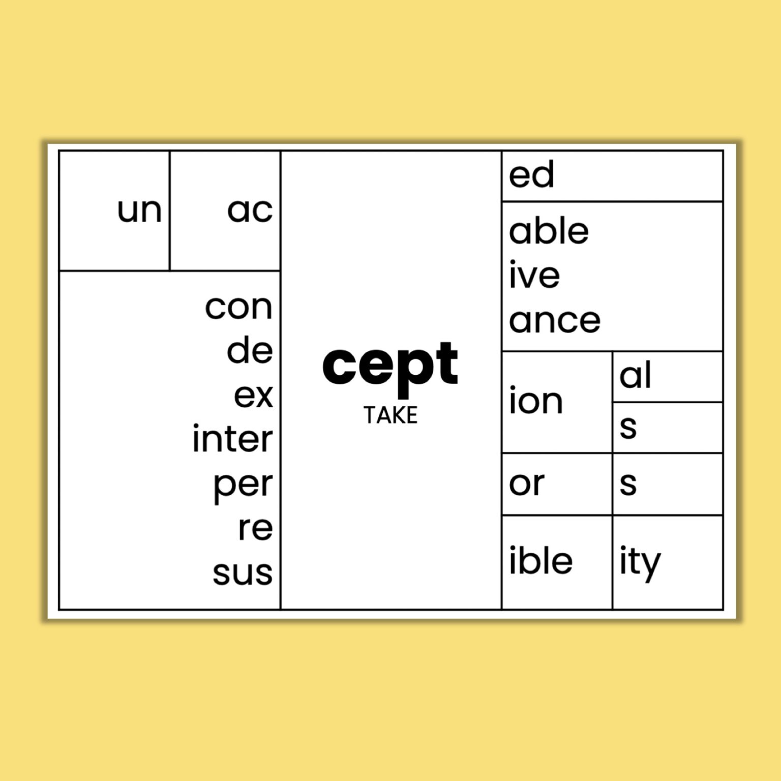 Free word matrix activities - The Measured Mom