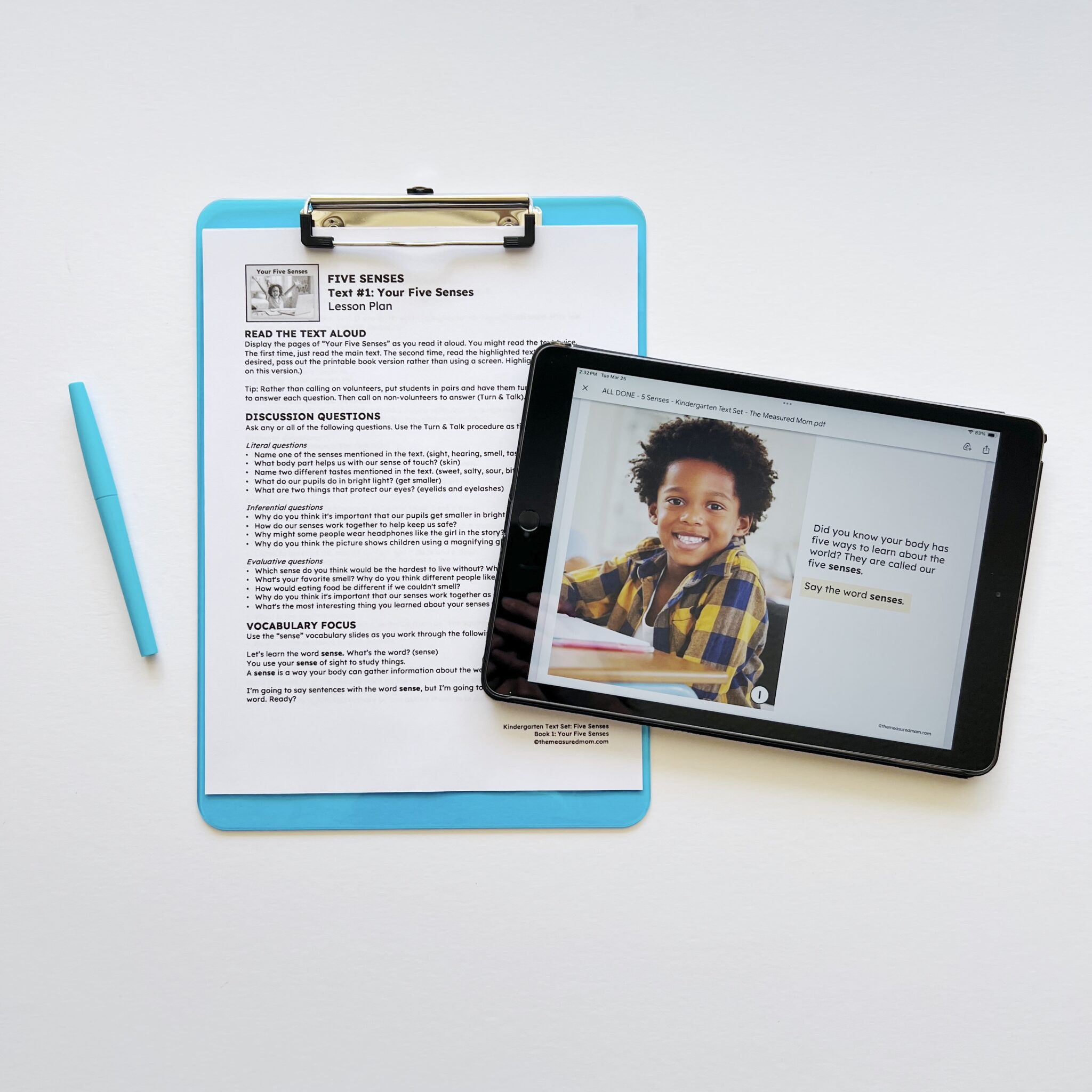 5 Senses: Read-Aloud Text Set for Kindergarten - The Measured Mom