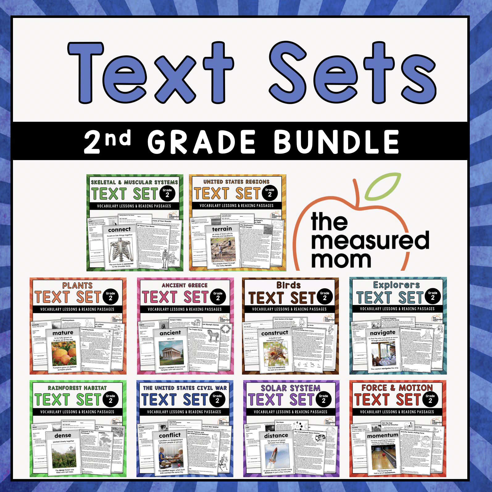 Second Grade Text Set Bundle - The Measured Mom