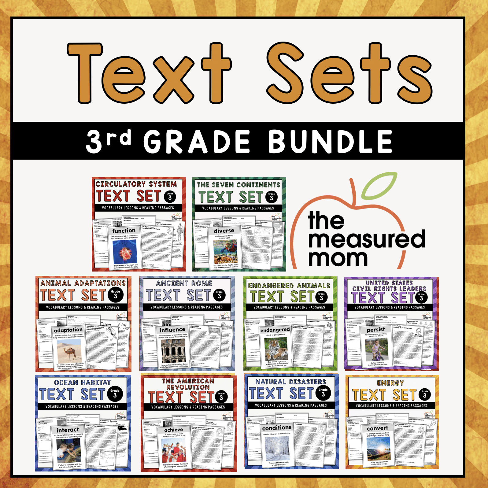 Third Grade Text Set Bundle - The Measured Mom