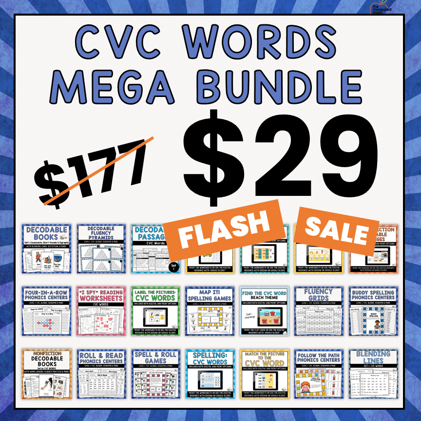CVC Words Mega Bundle - The Measured Mom